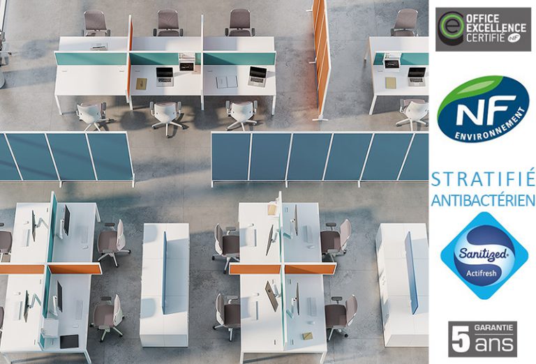 Bureaux Open Space de la gamme City - Lignes France